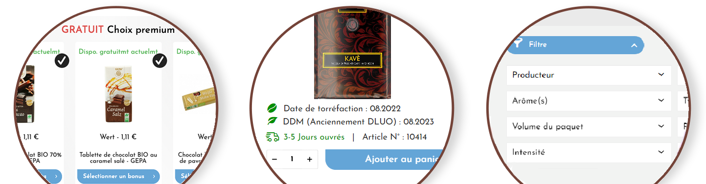 Cafés espresso ⇒ Nombreux torréfacteurs | Arabica - Robusta